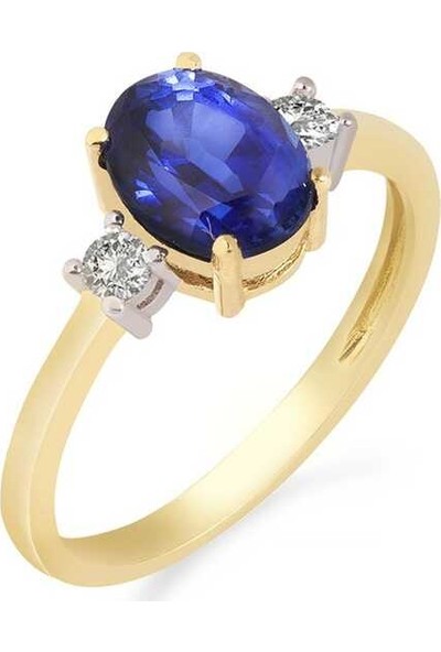 Myra Gold Atlantik Mavisi Altın Yüzük Myra Gold Atlantik Mavisi Altın Yüzük