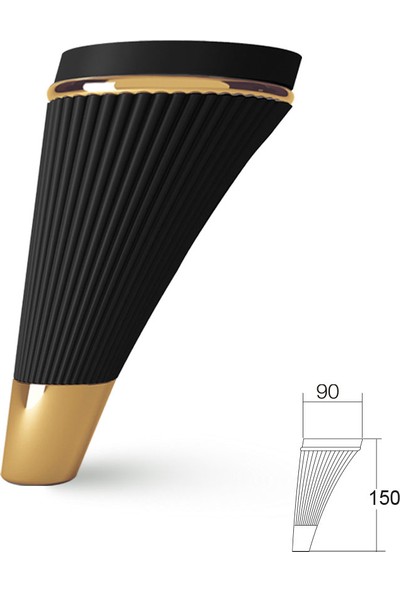 Misline Sementa Berjer, Koltuk, Kanepe ve Çekyat Ayağı 15 cm 4'lü Siyah Pirinç Misline Sementa Berjer, Koltuk, Kanepe ve Çekyat Ayağı 15 cm 4'lü Siyah Pirinç