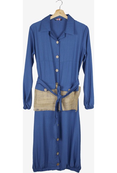 Ilayda Kadın Hasır Cepli Uzun Tunik Ilayda Kadın Hasır Cepli Uzun Tunik