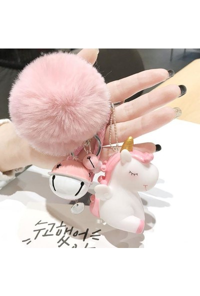 Nettenevime Zilli ve Ses Çıkaran Unicorn Anahtarlık Çanta Süsü Pembe Peluş Anahtarlık Nettenevime Zilli ve Ses Çıkaran Unicorn Anahtarlık Çanta Süsü Pembe Peluş Anahtarlık