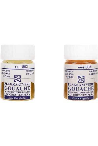 Talens Metalik Guaj Boya 16 ml 2'li Set 802-803