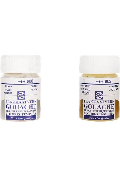 Talens Metalik Guaj Boya 16 ml 2'li Set 802-800