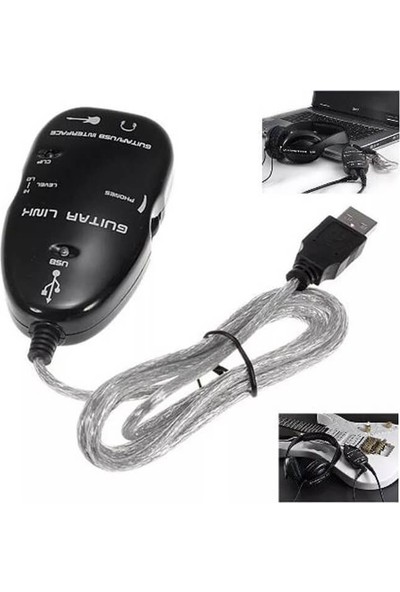 Wozlo WZ-7820 USB Gitar Guitar Link Kablosu Çevirici Dönüştürücü Wozlo WZ-7820 USB Gitar Guitar Link Kablosu Çevirici Dönüştürücü