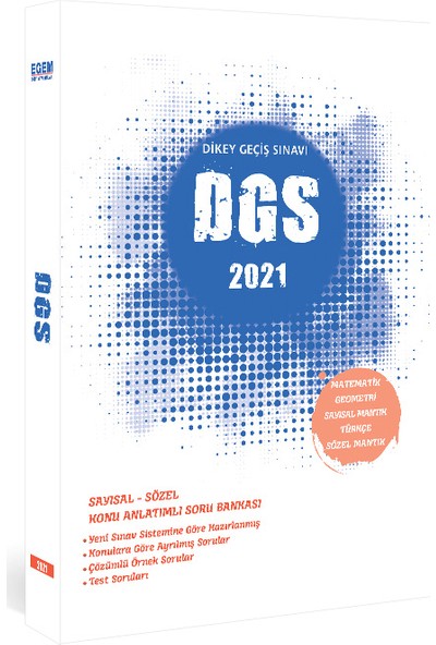 Egem Yayınları DGS Konu Anlatımlı Soru Bankası 2021