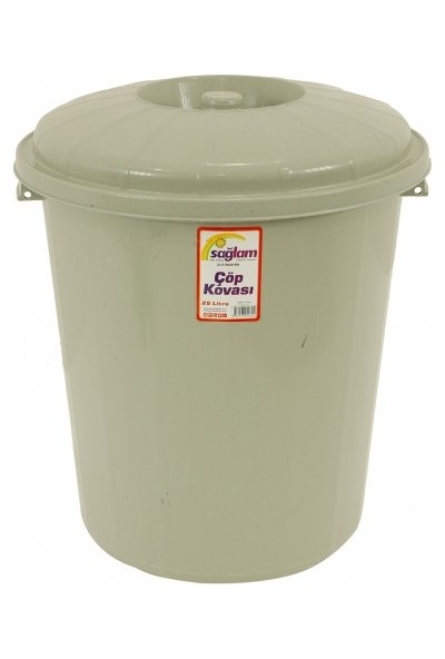 Sağlam Plastik Junior Çöp Kovası Kilitsiz 25 lt
