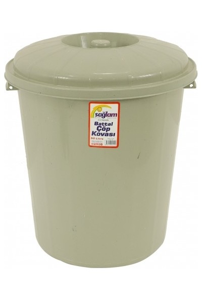 Sağlam Plastik Battal Çöp Kovası Kilitsiz 50 lt