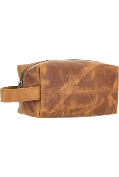 Bouletta Eve Deri Makyaj Bakım Çantası M G19 Taba