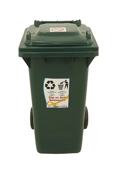 Sağlam Plastik Çöp Ve Atık Konteyneri 240 lt Tekerlekli Eko
