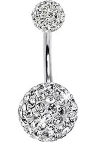 Takıconcept Kadın Kristal Taşlı Çelik Göbek Piercing Takıconcept Kadın Kristal Taşlı Çelik Göbek Piercing
