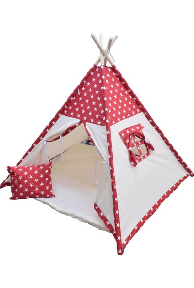 Byconconçocuk Çadırı Devrileyen Toplanmayan Çocuk Oyun Çadırı Kızıldereli Çadırı Oyun Evi Kırmızı Yıldızlı