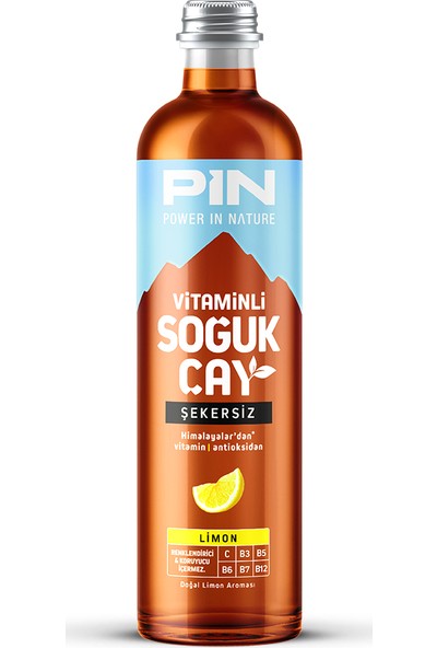 Pin Vitaminli Soğuk Çay Limon - 250 ml x 12 Adet