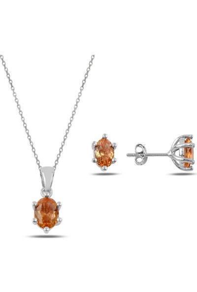 Angemiel Oval Sultanit Taşlı Tektaş Set Angemiel Oval Sultanit Taşlı Tektaş Set