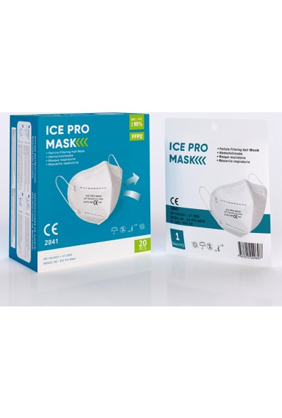 Ice Pro Mask Ffp2 20 Adet Ice Pro Mask Ffp2 20 Adet
