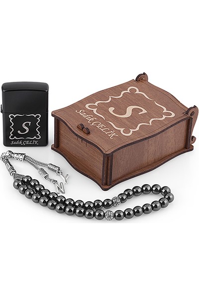 Deepwell Benzlinli Kişiye Özel Isimli Çakmak Hematit Taş Tesbih Ahşap Kutulu Deepwell Benzlinli Kişiye Özel Isimli Çakmak Hematit Taş Tesbih Ahşap Kutulu