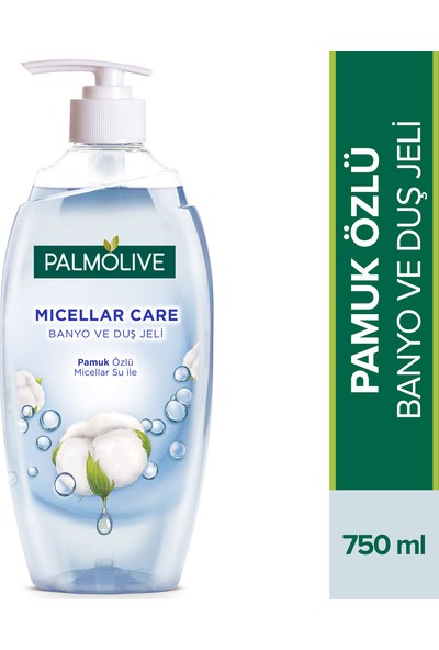 Palmolive Micellar Care Banyo ve Duş Jeli Pamuk Özlü 750 ml Palmolive Micellar Care Banyo ve Duş Jeli Pamuk Özlü 750 ml