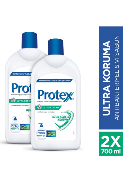Protex Ultra Uzun Süreli Koruma Antibakteriyel Sıvı Sabun 2 x 700 ml