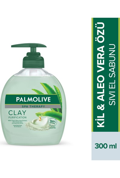 Palmolive Spa Therapy Clay Purification Kil ve Aloe Vera Özü Sıvı El Sabunu 300 ml Palmolive Spa Therapy Clay Purification Kil ve Aloe Vera Özü Sıvı El Sabunu 300 ml