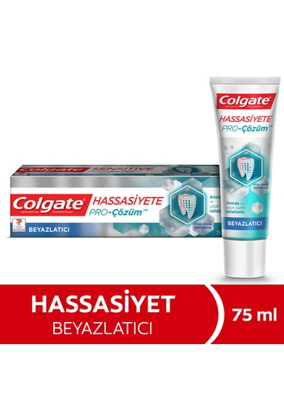 Colgate Hassasiyete Pro Çözüm Beyazlatıcı Sensitive Pro Relief Diş Macunu 75 ml Colgate Hassasiyete Pro Çözüm Beyazlatıcı Sensitive Pro Relief Diş Macunu 75 ml