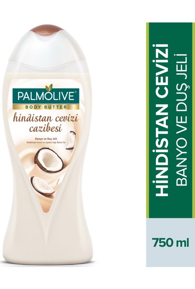 Palmolive Body Butter Hindistan Cevizi Cazibesi Banyo ve Duş Jeli 750 ml Palmolive Body Butter Hindistan Cevizi Cazibesi Banyo ve Duş Jeli 750 ml