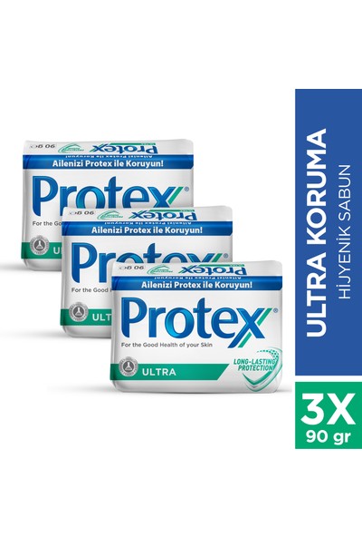 Protex Ultra Koruma Hijyenik Sabun 3 x 90 gr Protex Ultra Koruma Hijyenik Sabun 3 x 90 gr