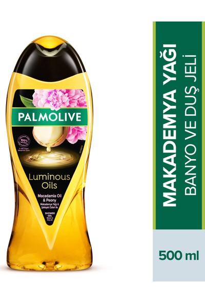 Palmolive Luminous Oils Makademya Yağı & Şakayık Özleri Banyo ve Duş Jeli 500 ml Palmolive Luminous Oils Makademya Yağı & Şakayık Özleri Banyo ve Duş Jeli 500 ml
