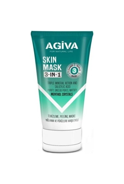 Agiva 3 In1 Temizleme Peeling Maske 150 ml Agiva 3 In1 Temizleme Peeling Maske 150 ml