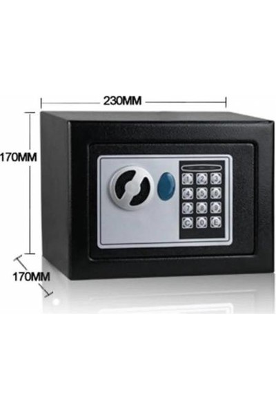 Millian Original Korumalı Elektronik Para Kasası Siyah 3 mm