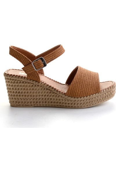 Bambi Açık Taba Kadın Dolgu Topuklu K05688001558 Bambi Açık Taba Kadın Dolgu Topuklu K05688001558