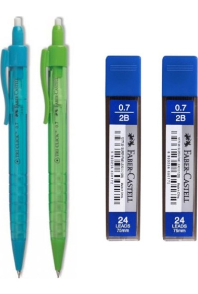 Faber-Castell 1363 Versatil Tri Click Mekanik Kalem 0,7 mm 2'li + 0.7 mm Uç 2'li Faber-Castell 1363 Versatil Tri Click Mekanik Kalem 0,7 mm 2'li + 0.7 mm Uç 2'li