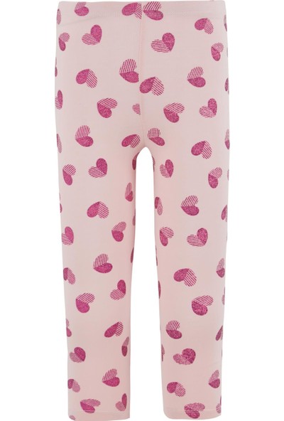DeFacto Kız Çocuk Kalp Desenli Kapri Boy Tayt T1117A621SP