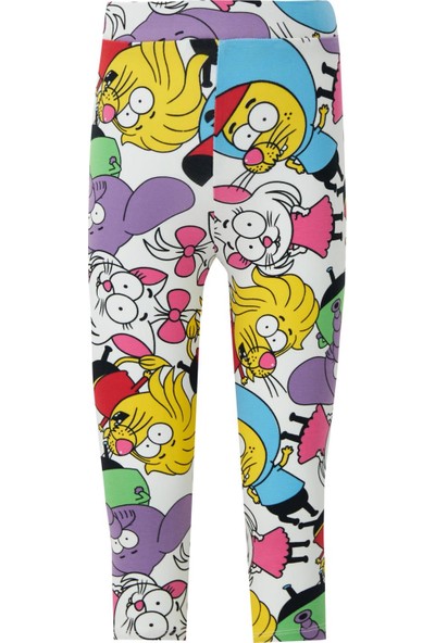 DeFacto Kız Çocuk Kral Şakir Lisanslı Slim Fit Kapri Boy Tayt T9224A621SP