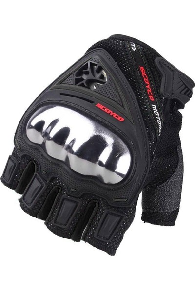 Scoyco Eldiven Parmaksız Mc44 Siyah Large Full Korumalı Scoyco