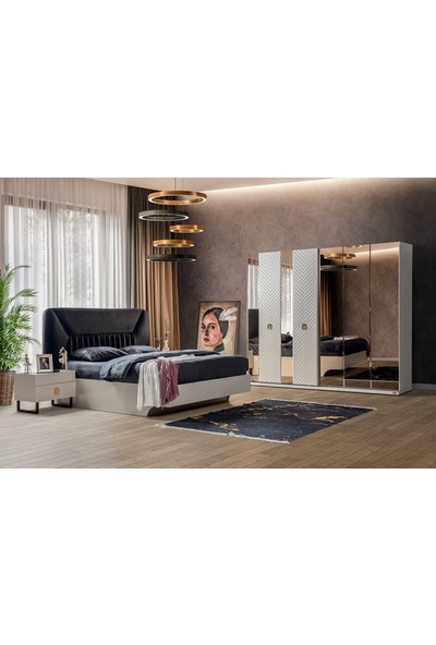 Doressa Tokyo Bej Yatak Odası Takımı