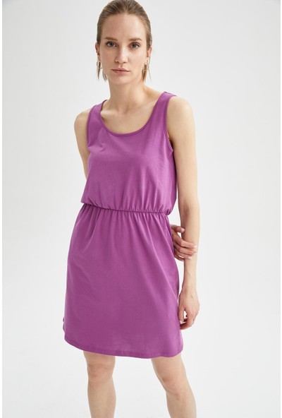 Defacto Askılı Basic Beli Büzgülü Relax Fit Mini Yazlık Elbise T8056AZ21SM Defacto Askılı Basic Beli Büzgülü Relax Fit Mini Yazlık Elbise T8056AZ21SM