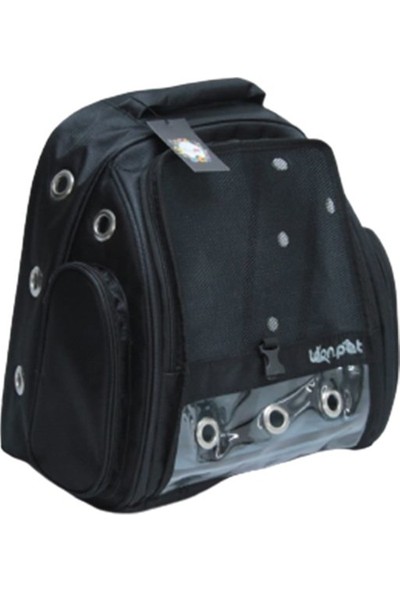 Leonpet Leon Pet Fileli Sırt Taşıma Çantası Lüx Siyah 35X26X40H Leonpet Leon Pet Fileli Sırt Taşıma Çantası Lüx Siyah 35X26X40H