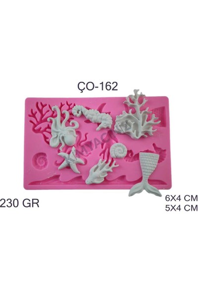 Kimyacınız Deniz Kızı Objeler Silikon Kalıp (Ço-162)