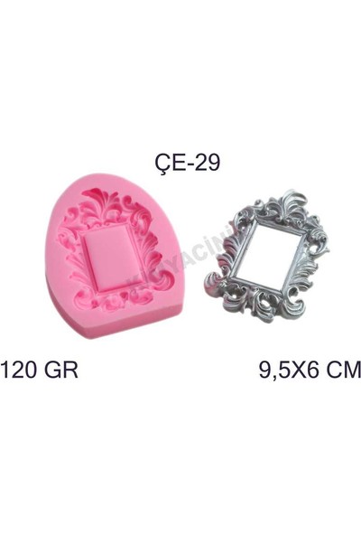 Kimyacınız Işlemeli Kare Çerçeve Silikon Kalıp (Çe-29)