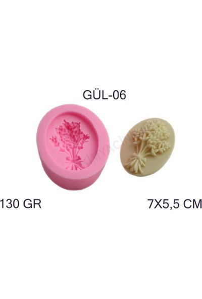 Kimyacınız Lavanta Silikon Kalıp (Gül-06)