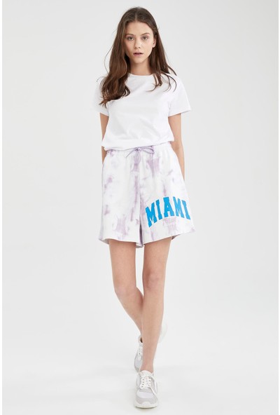 Defacto Batik Baskılı Relax Fit Bermuda Şort U3303AZ21SP