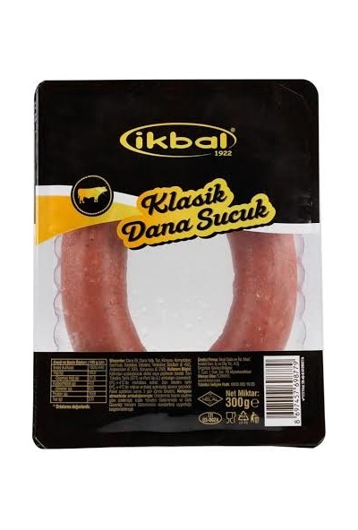 Ikbal Klasik Dana Sucuk 300 gr Ikbal Klasik Dana Sucuk 300 gr