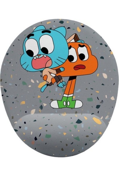 4K Gumball ve Darwin Bilek Destekli Mouse Pad