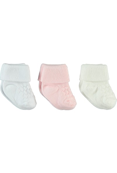 Civil Baby Kız Bebek 3'lü Çorap Set Pembe Civil Baby Kız Bebek 3'lü Çorap Set Pembe