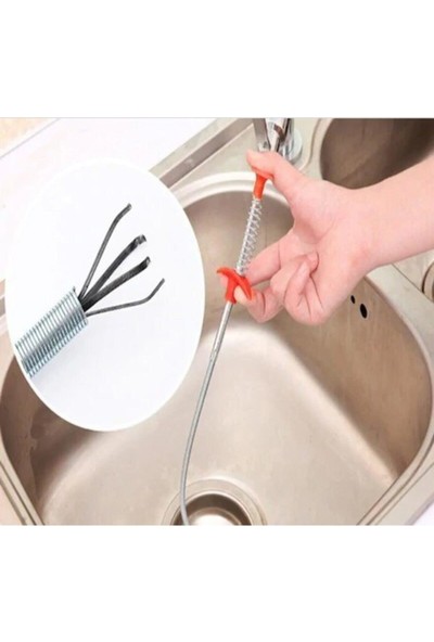 Ramdets Paslanmaz Çelik Esnek Lavabo Tıkanıklığı Açıcı Tel