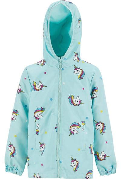 Defacto Kız Çocuk Unicorn Desenli Kapüşonlu İnce Yağmurluk T0398A621SP Defacto Kız Çocuk Unicorn Desenli Kapüşonlu İnce Yağmurluk T0398A621SP
