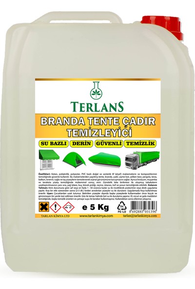 Terlans Branda Tente ve Çadır Temizleyici Su Bazlı 5 kg Terlans Branda Tente ve Çadır Temizleyici Su Bazlı 5 kg
