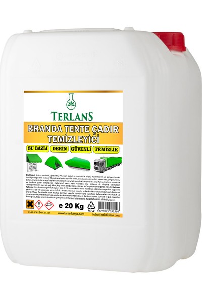 Terlans Branda Tente ve Çadır Temizleyici 20 kg Su Bazlı 20 kg Terlans Branda Tente ve Çadır Temizleyici 20 kg Su Bazlı 20 kg