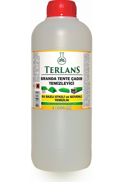 Terlans Branda Tente Çadır Temizleyici Su Bazlı 1000 ml Terlans Branda Tente Çadır Temizleyici Su Bazlı 1000 ml