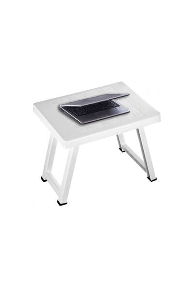 BabilStore Katlanır Plastik Sehpa Beyaz-Kamp Masası