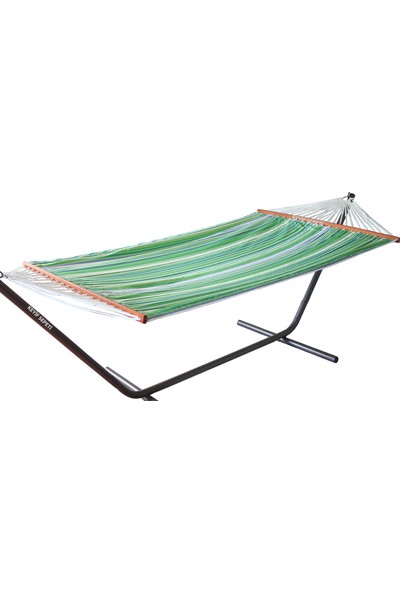 Keyif Sepeti Bez Hamak Çift Kişilik Set Metal Ayaklı Keyif Sepeti Bez Hamak Çift Kişilik Set Metal Ayaklı