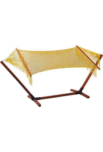 Keyif Sepeti Çift Kişilik Püsküllü Hamak Set Ahşap Ayaklı Keyif Sepeti Çift Kişilik Püsküllü Hamak Set Ahşap Ayaklı